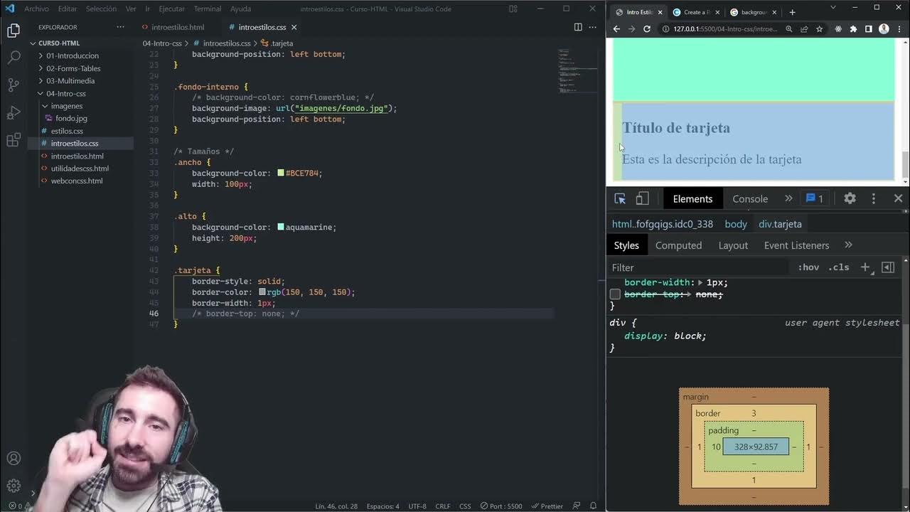15 Estilos de altura anchura padding y margin - Curso HTML y CSS - OpenBootcamp - YouTube