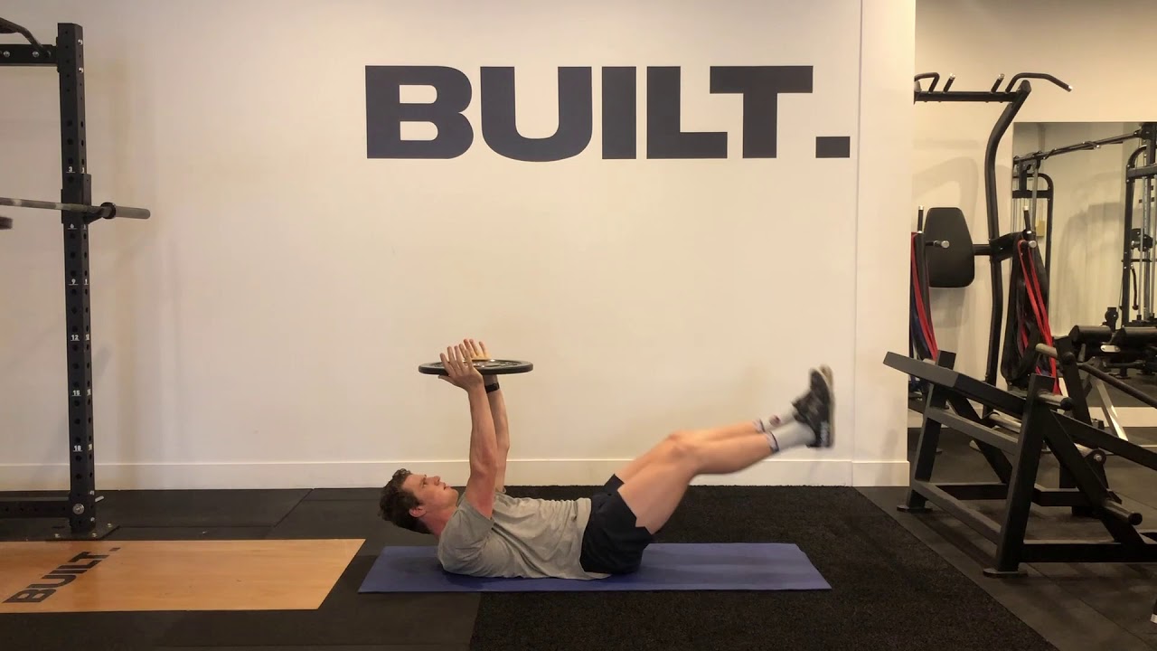 Plate Reverse Sit Ups - YouTube