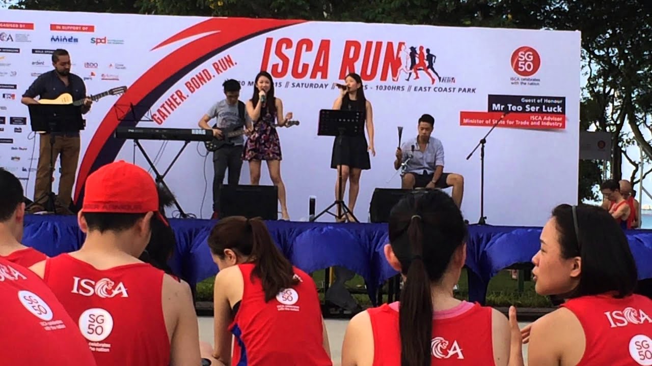 #ISCARUN KPMG band playing at the ISCA Run 2015 at East Coast Park ...