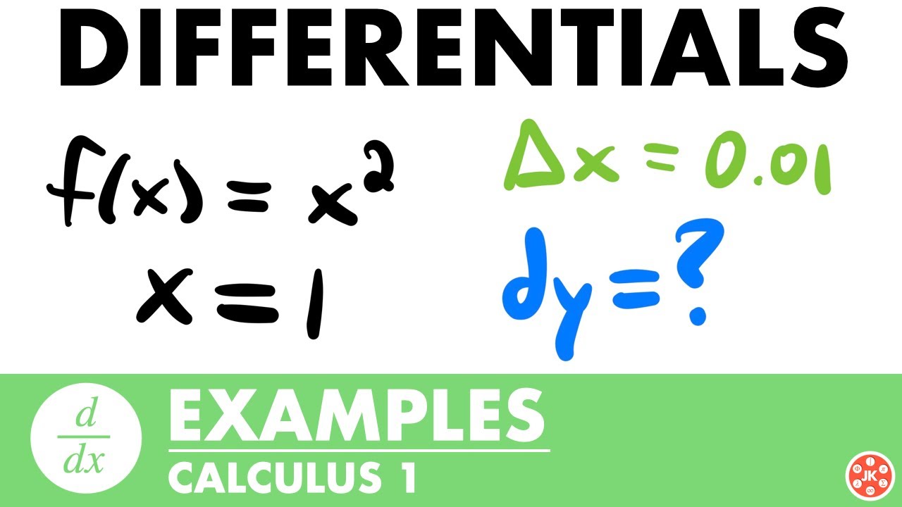 Differentials Examples | Calculus - JK Math - YouTube