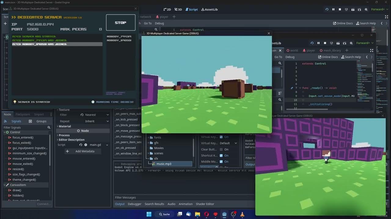 Godot 4 - 3D Multiplayer Dedicated Server - YouTube