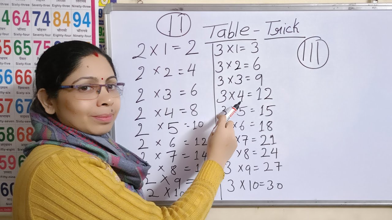 Table learning 123456789 l पहाड़ा सीखना अब बहुत ही आसान । Very easy ...