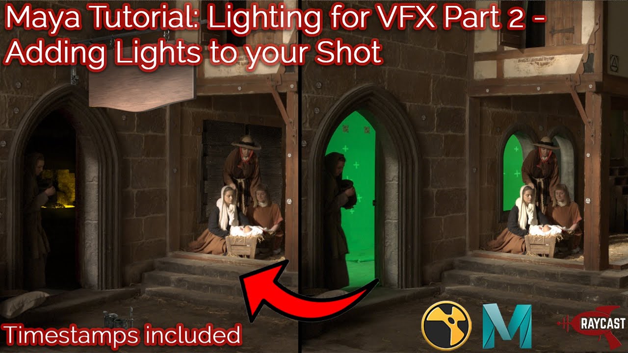 Maya Tutorial: Lighting for VFX Part 2 - Adding Lights to your Shot ...