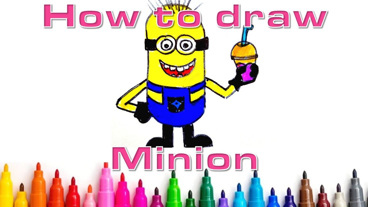 How to draw a Minion | Minion drawing for kids @Hello_tots - YouTube