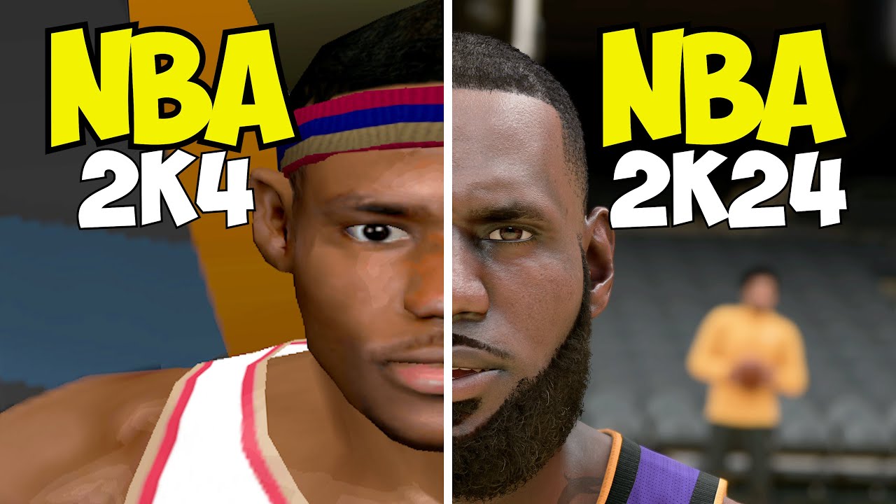 LeBron James Evolution In NBA 2K Games (2K4 - NBA 2K24) - YouTube