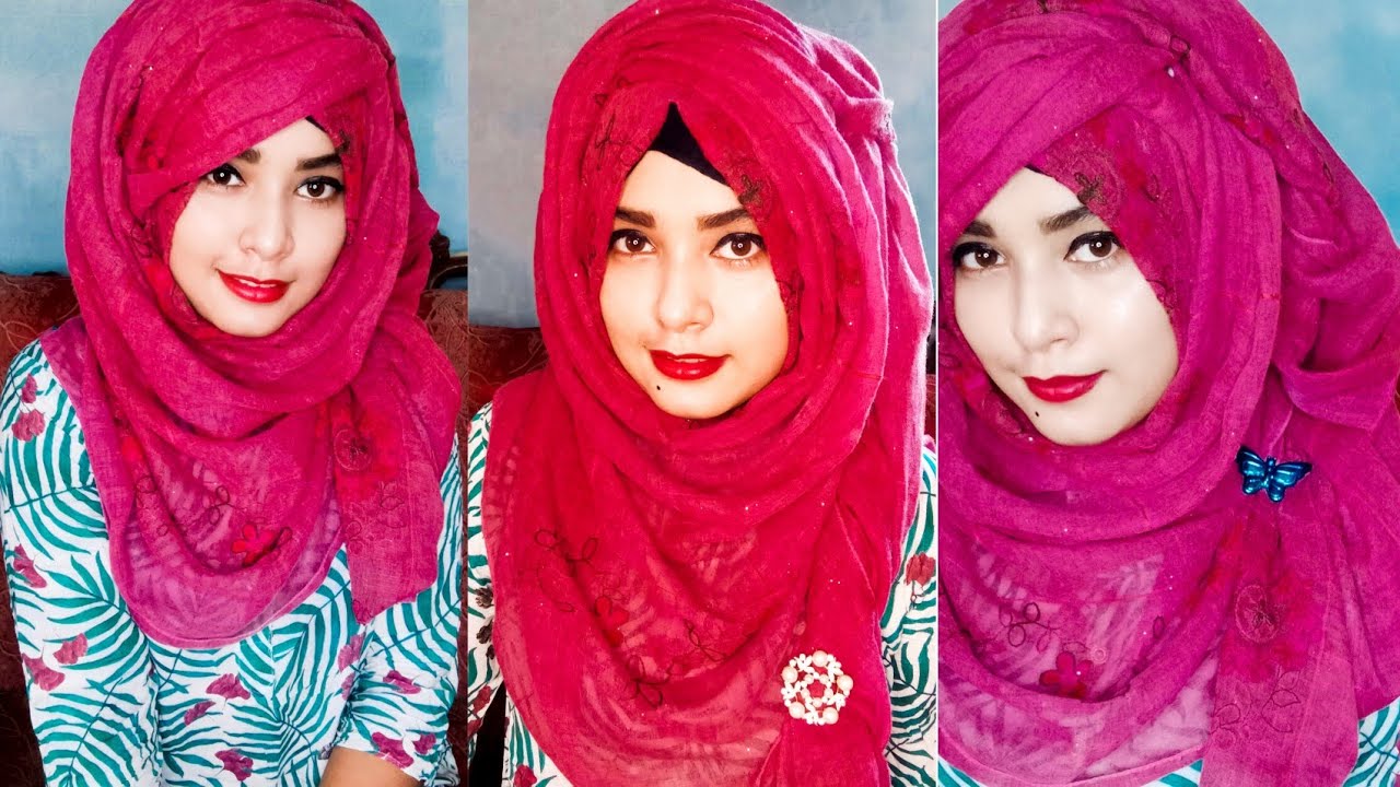 2 Different Type Hijab Tutorial /simple hijab Tutorial /Samira's World ...