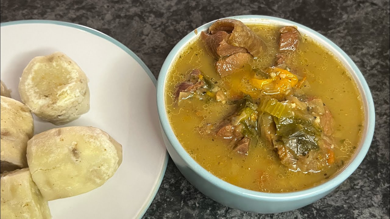 try cooking goat broth with macabo - YouTube