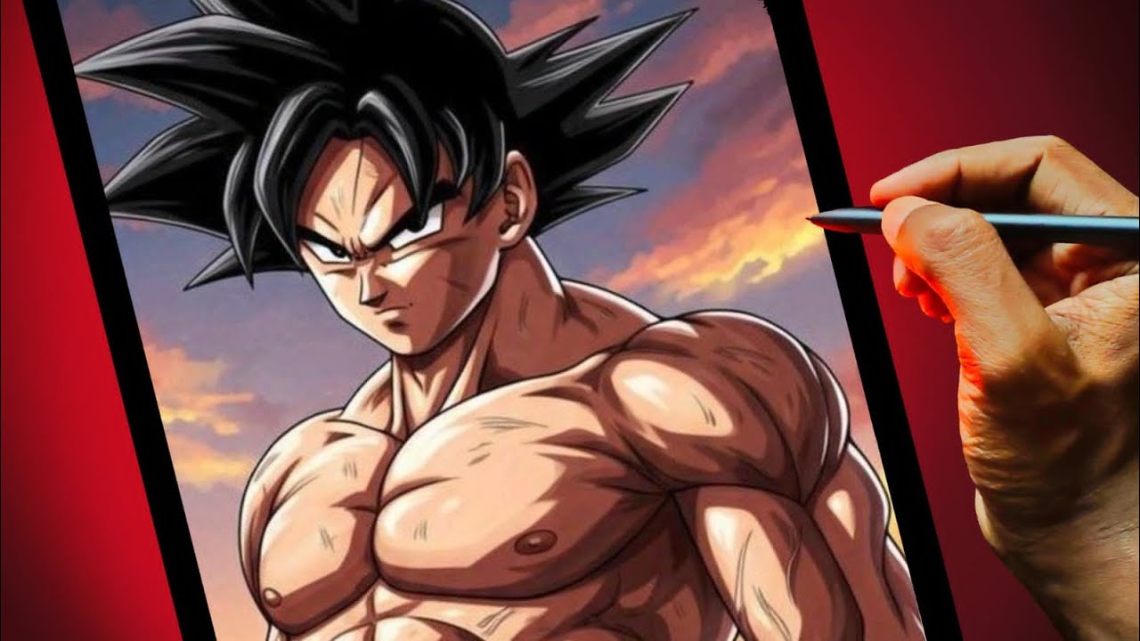 🔥Goku drawing 🔥 Drawing the Intense Fight Scene #drawing #anime #vegeta ...
