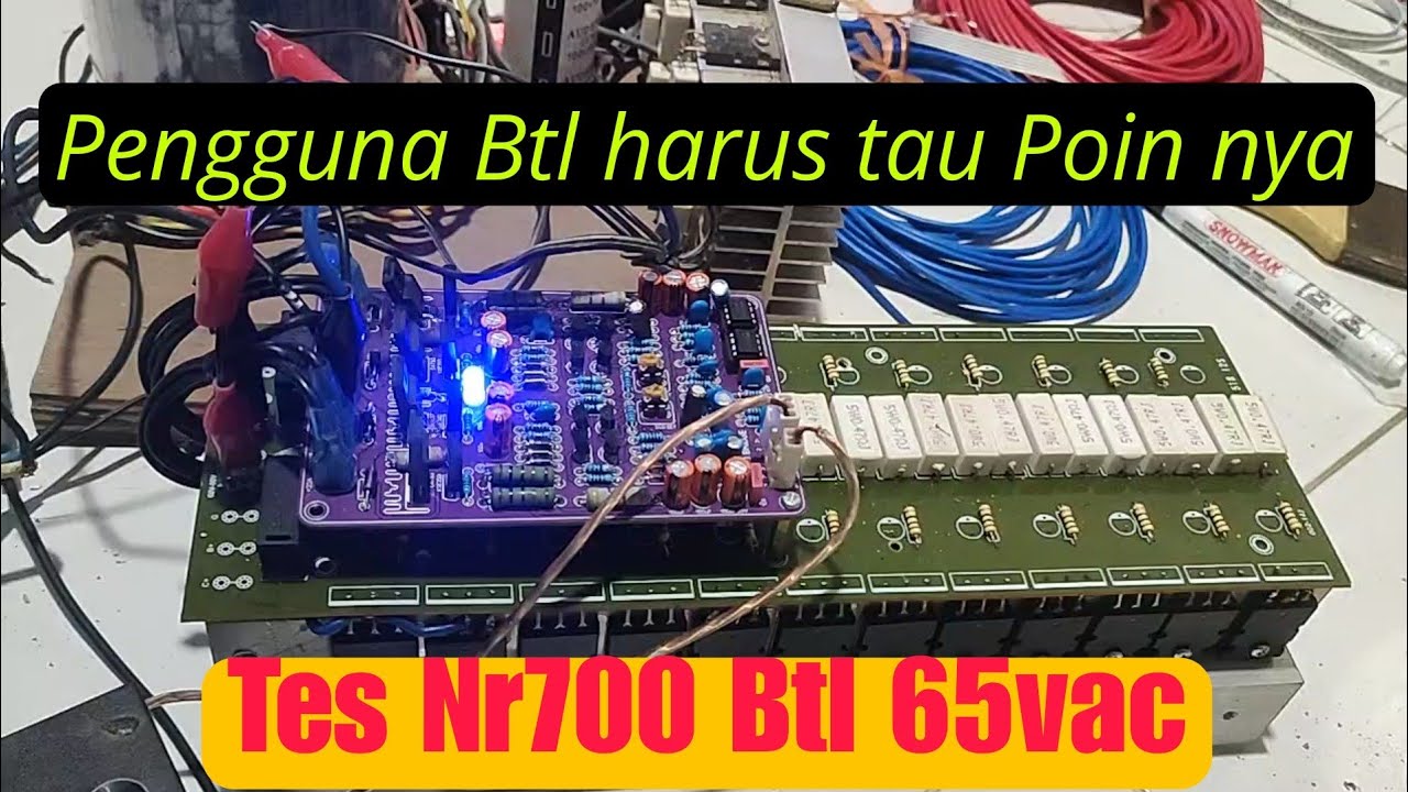 Tes NR700 BTL Bridge 65vac Pemakai Btl harus Tau - YouTube