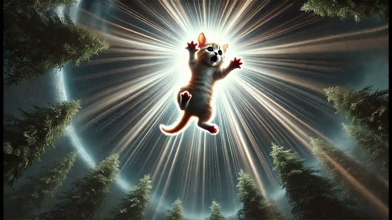 Cute cat meets aliens - YouTube