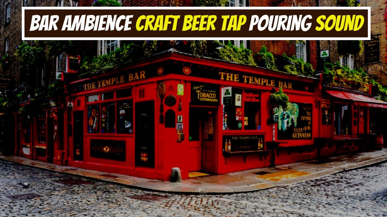 Bar Ambience Craft Beer Tap Pouring Sound🎧 Bar Ambient Noise - Chatter ...
