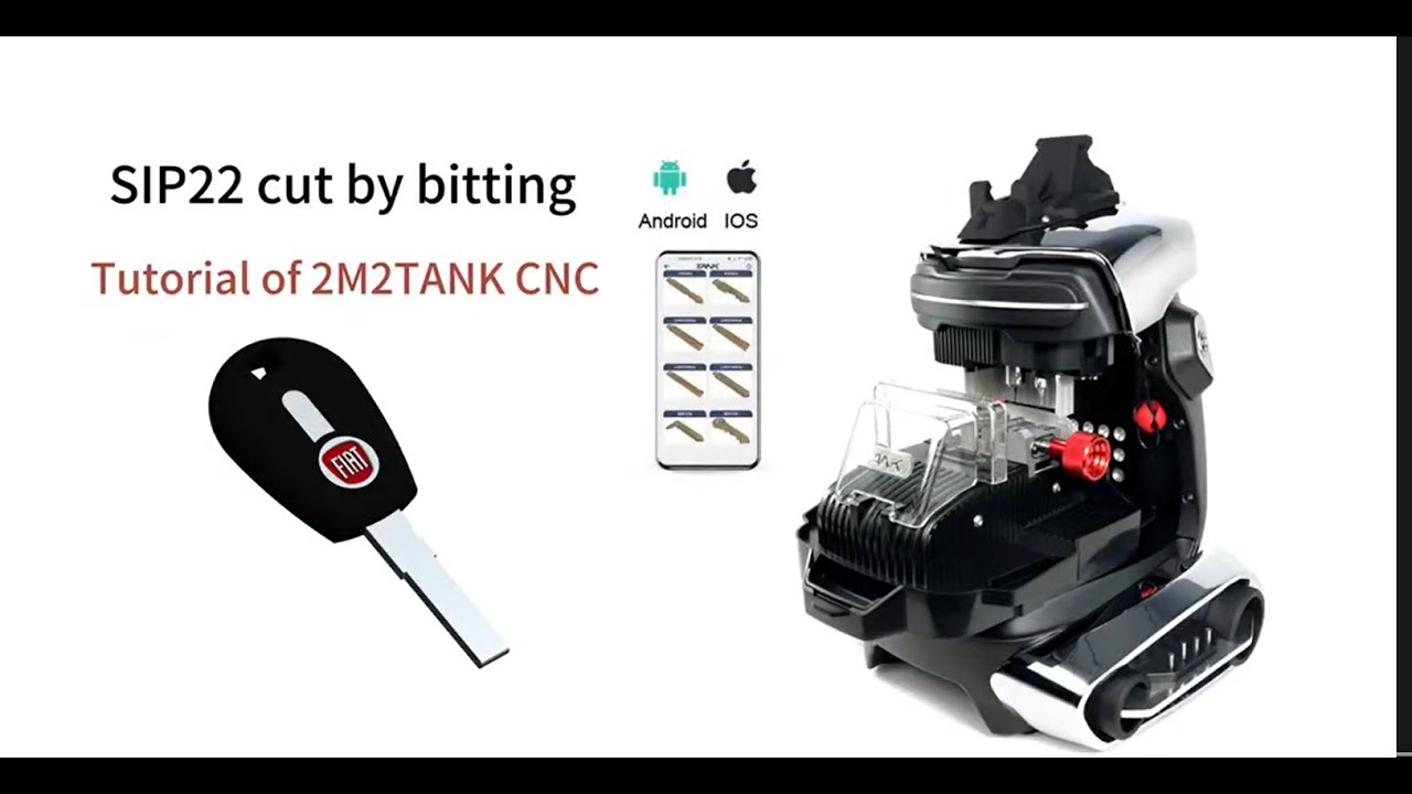 How to Cut SIP22 Keys by Bitting Using the 2M2 Tank II Pro - YouTube