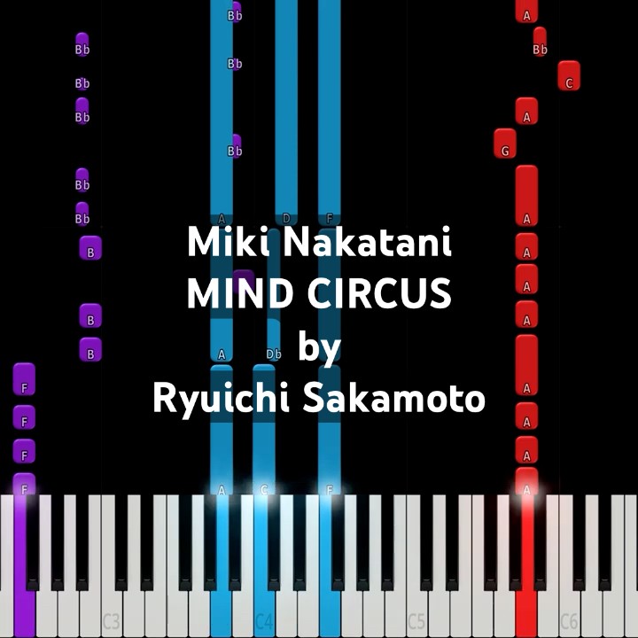 Miki Nakatani - MIND CIRCUS (by Ryuichi Sakamoto) Piano Tutorial | 中谷美紀 ...