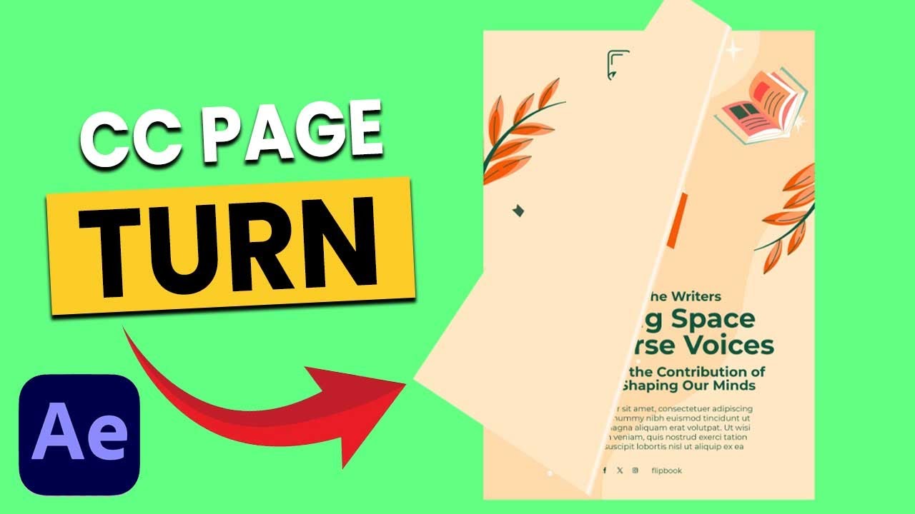 Create AMAZING Page Turn Effects with After Effects - YouTube