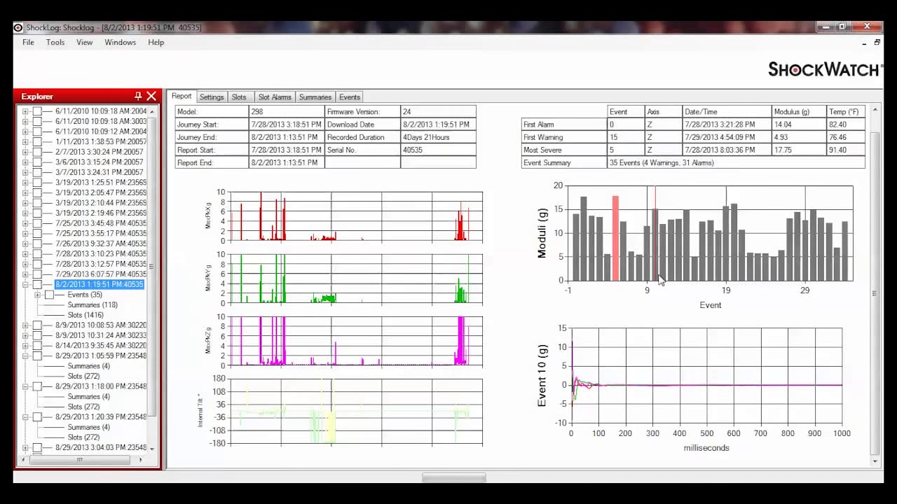 ShockLog Software Tutorial 3 Downloading and Viewing Data - YouTube