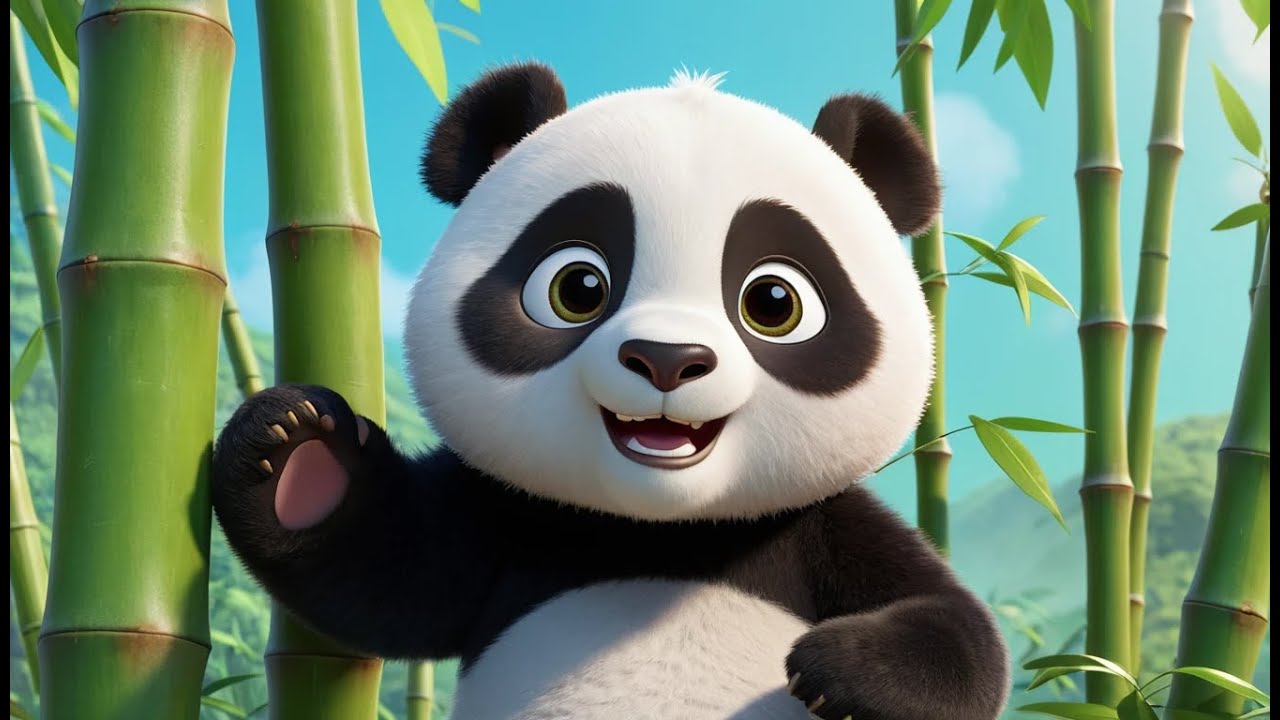 Panda Song – Who Eats Bamboo First | Cute Panda Nursery Rhyme for Kids ...