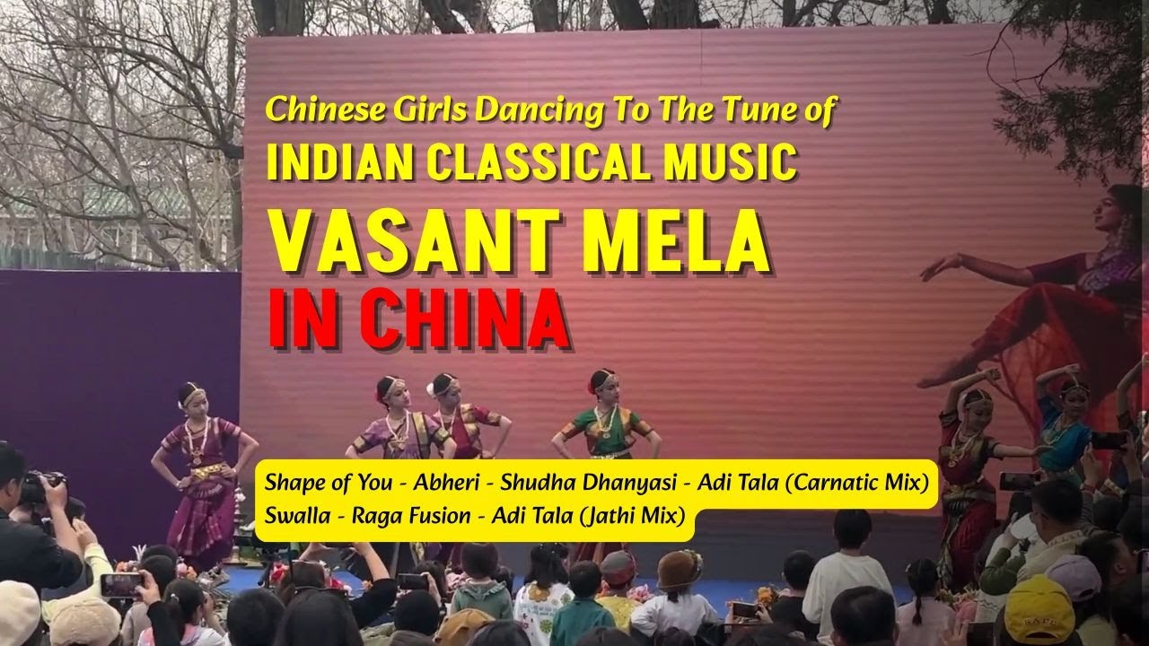 Chinese girls performing Indian classical dance | Vasant Mela, Beijing China. - YouTube
