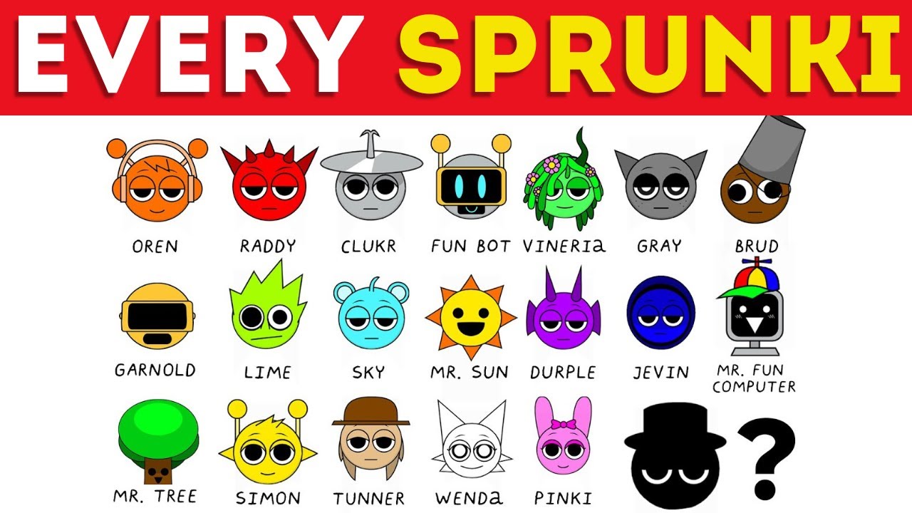 Every Sprunki in 8 Minutes KOI - SPRUNKI SPRUNKI shatter sprunk sprunki ...