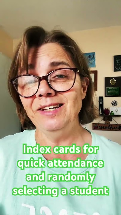 Using index cards for quick attendance #misshansen #teacherhacks - YouTube