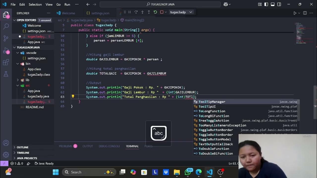 TUGAS 3 ALGORITMA DAN PEMROGRAMAN - YouTube
