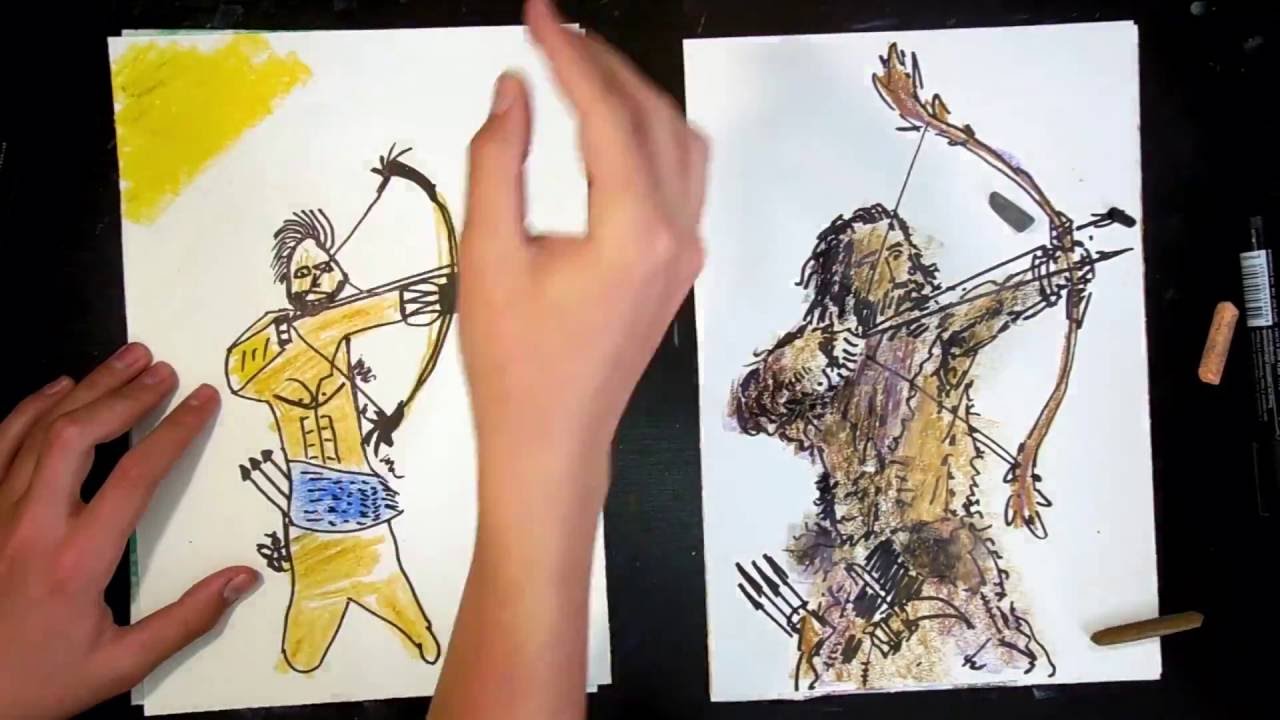 How to draw a Archer from Far Cry Primal - YouTube