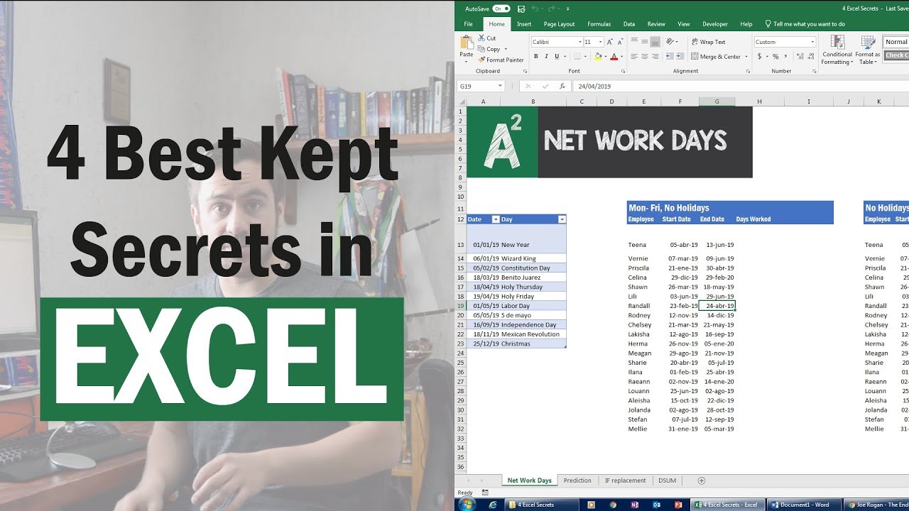 4 of Excel's Best Kept Secrets - YouTube
