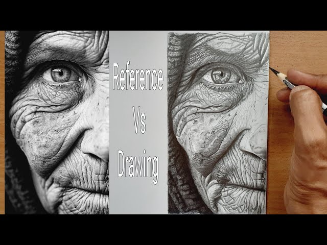 Old Woman Face Sketch An Old Woman With Glasses And A Face That Says