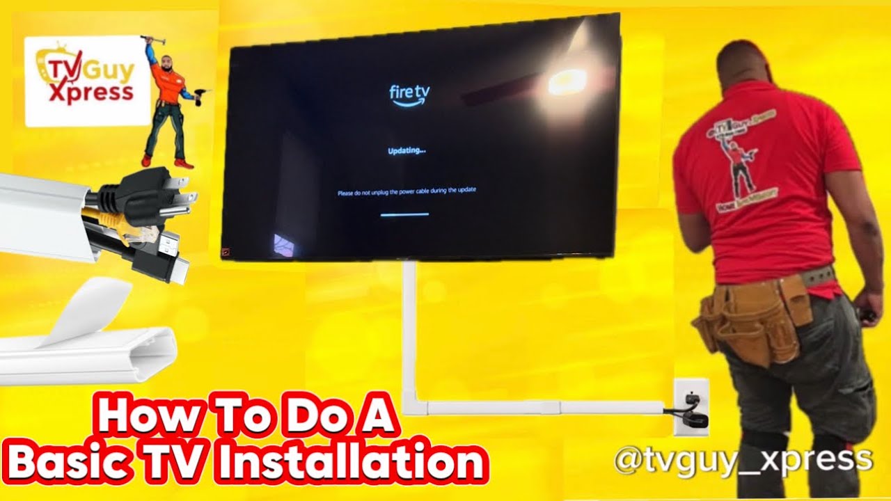 How To Do A Basic TV Installation - YouTube