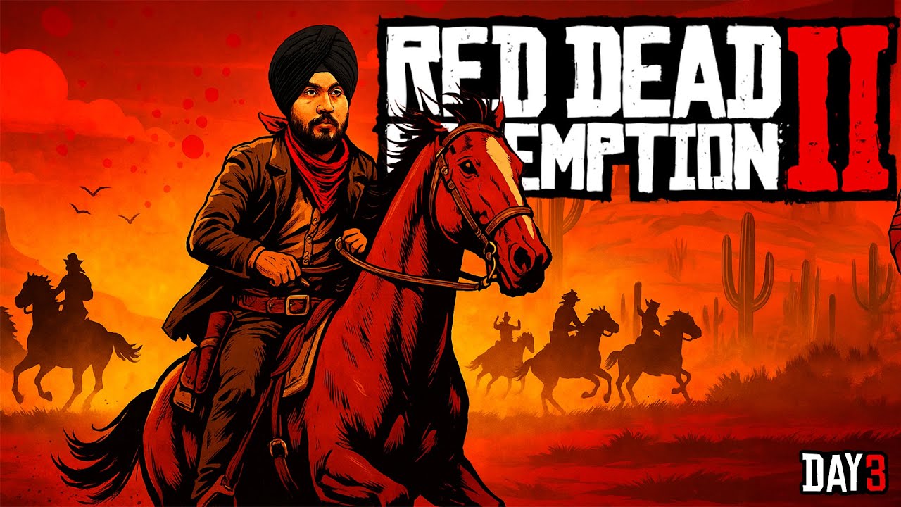 🔴 Day 3-100 gaming challenge | Red Dead Redemption 2 (day-3) # ...