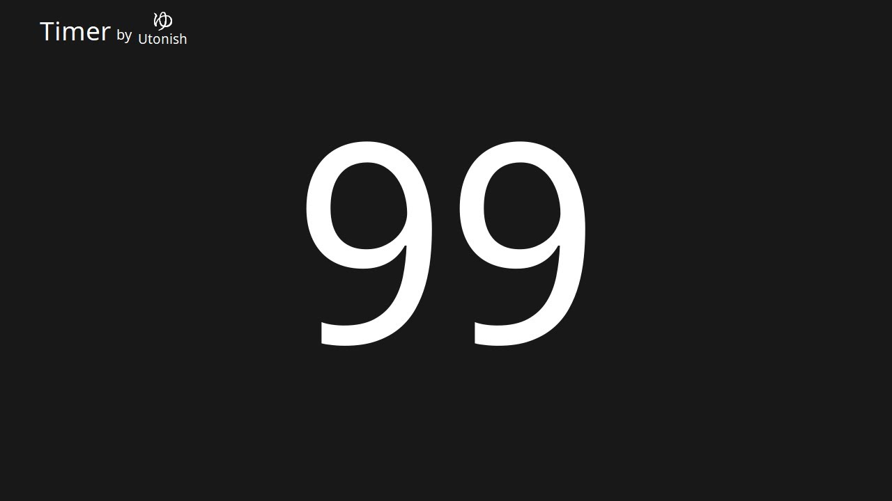 99 Second Countdown Timer - YouTube