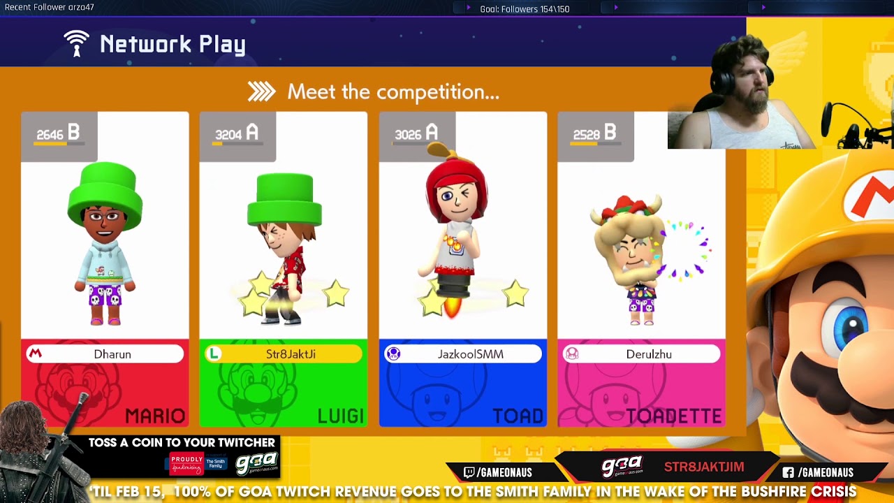 Stream 15 February Super Mario Maker 2 GOA Versus - YouTube