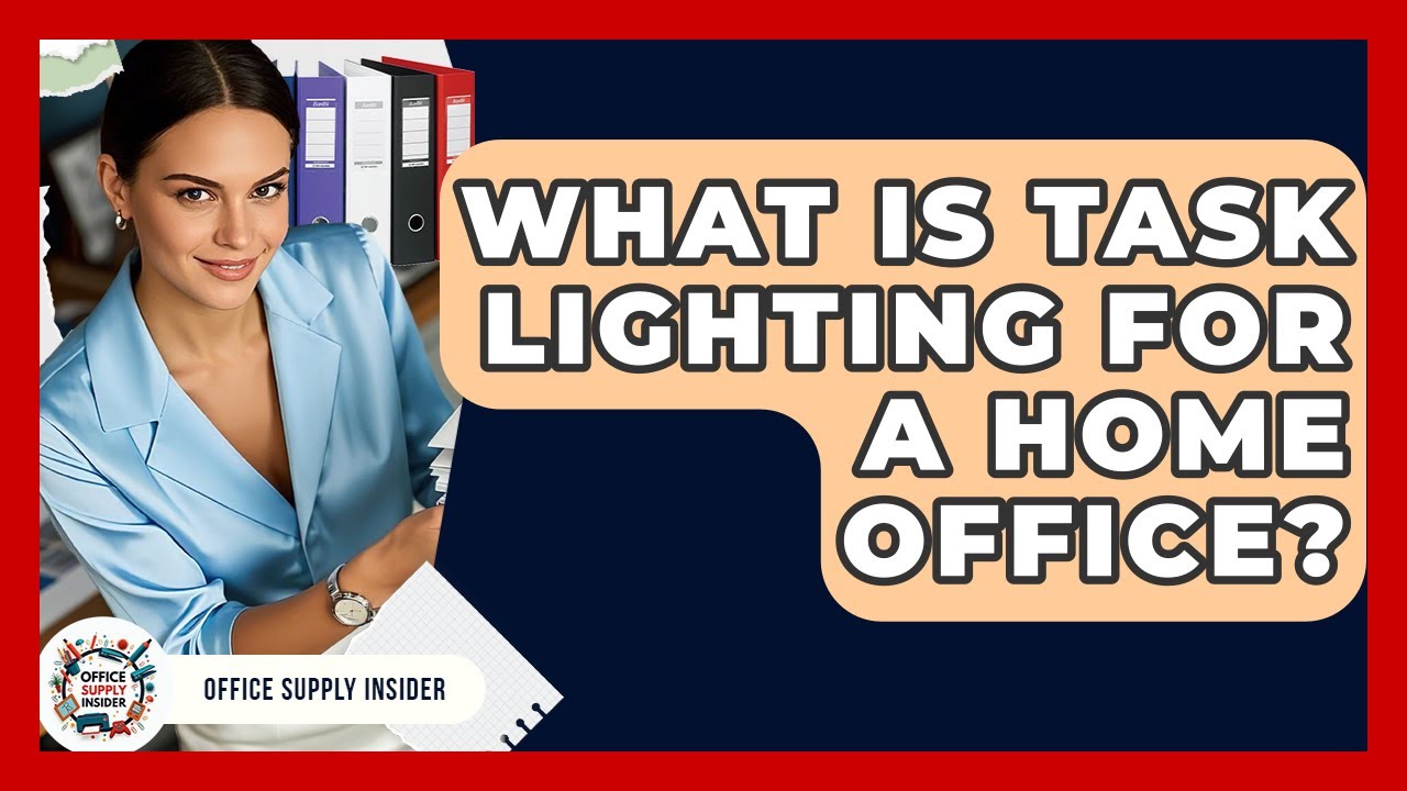 What Is Task Lighting For A Home Office? - Office Supply Insider - YouTube