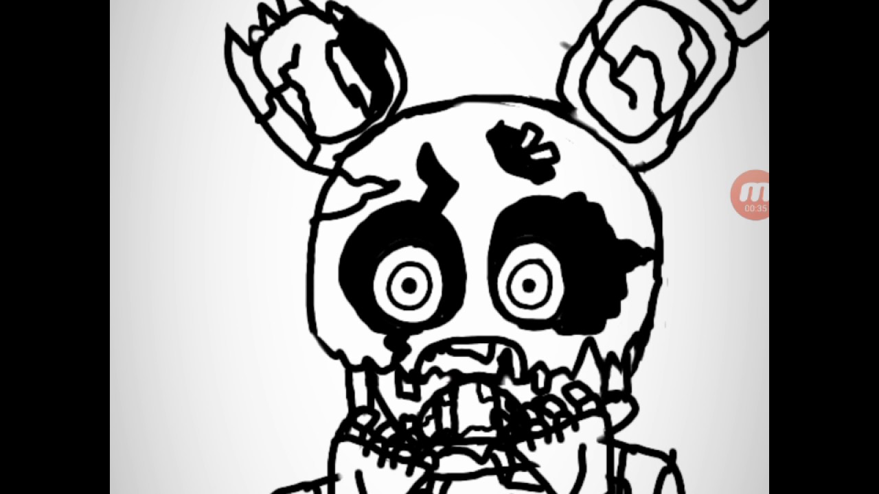 Fnaf 3: purple guys death Speed drawing - YouTube
