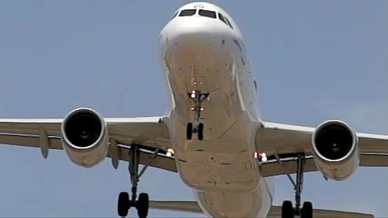 Airbus A320 close view (Slow motion) - YouTube