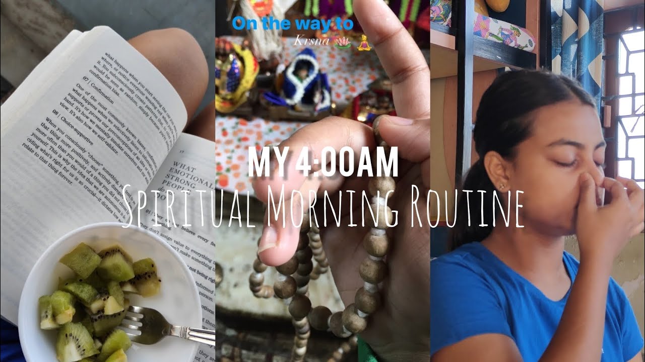 My 4am Spiritual Morning Routine|aesthetic🍃 - YouTube
