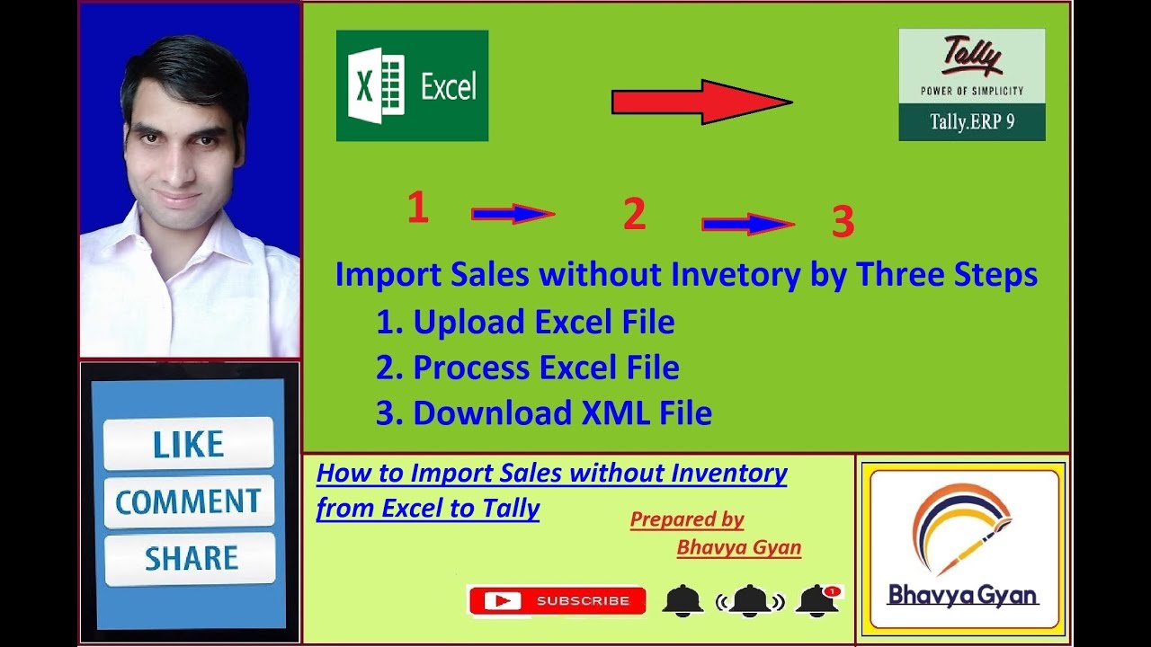 How To Import Sales Without Inventory From Excel To Tally Erp 9 YouTube How To Import Sales Without Inventory From Excel To Tally Erp 9 YouTube