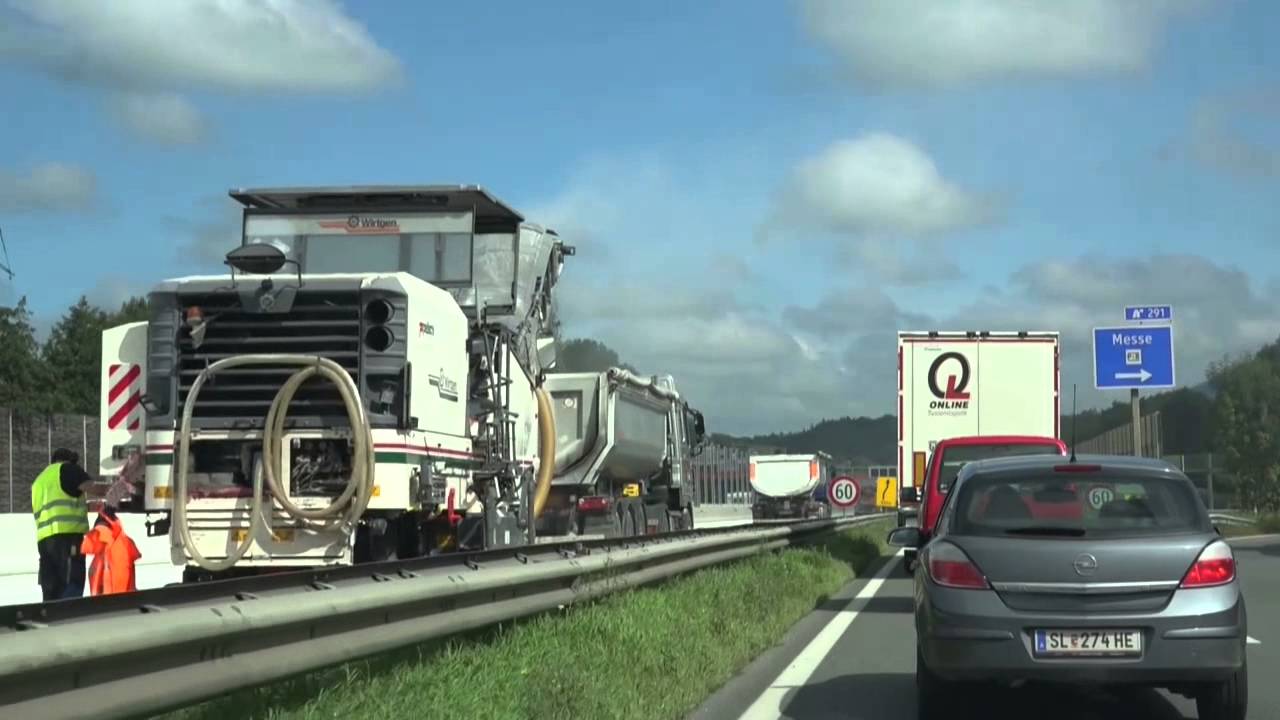 Neue Verkehrsführung Großbaustelle A1 - YouTube