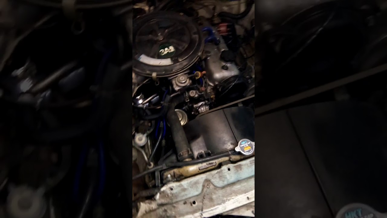 Работа мотора 3AU Toyota после капитального ремонта. - YouTube