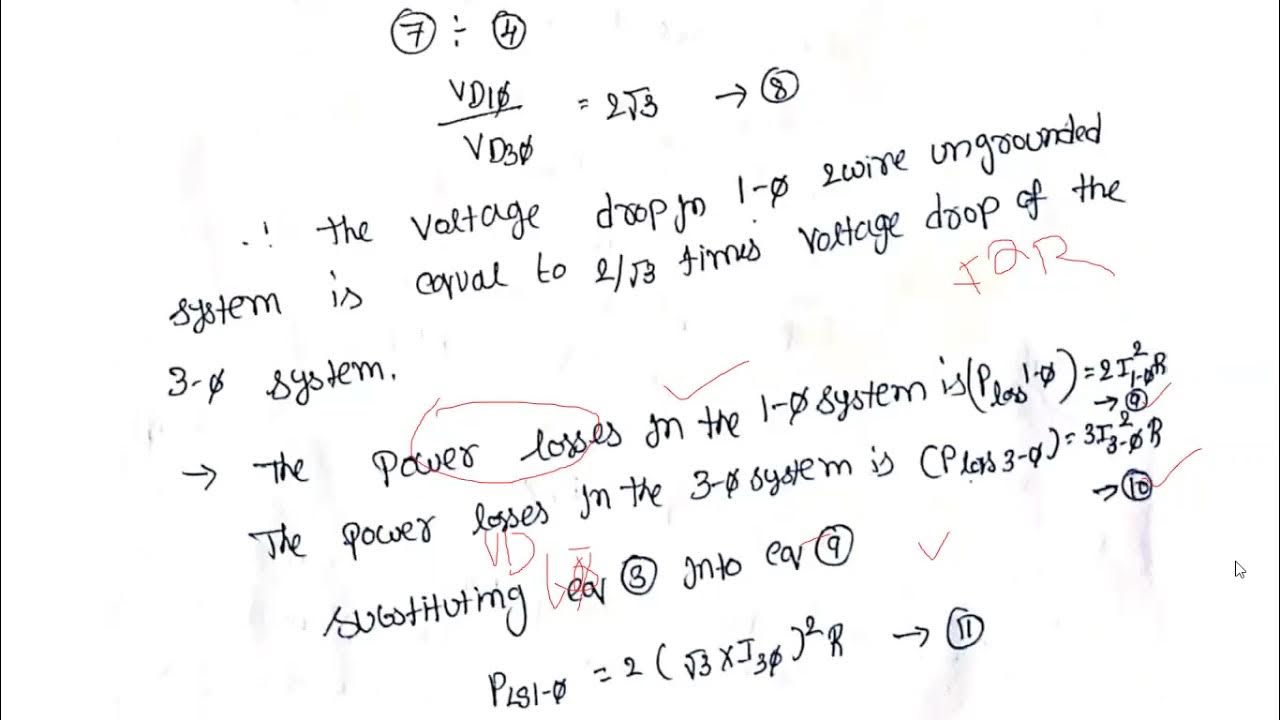 JNTUK R16 IV EEE II SEM SUBJECT EDS,UNIT 3,LECTURE NO 14,TOPIC VOLTAGE DROP AND POWER LOSS ...