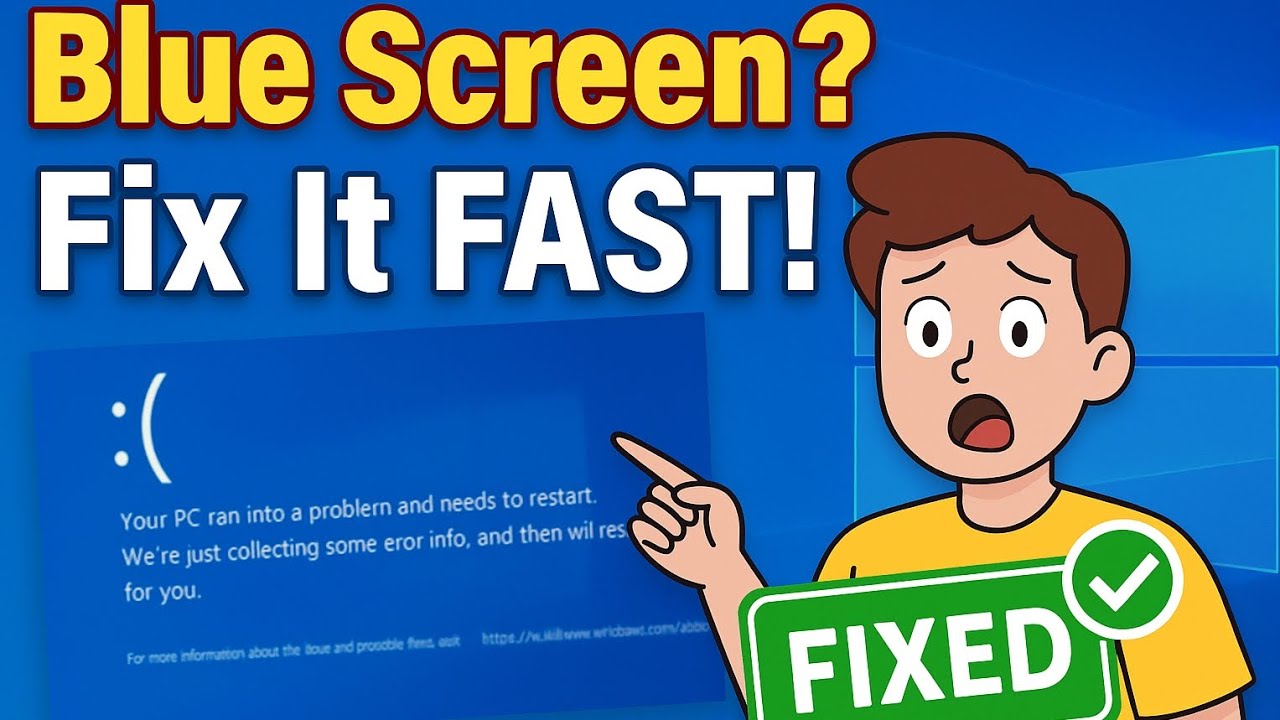 How to Fix Windows 10,11 Blue Screen in 2 Minutes! (Quick & Easy Guide ...