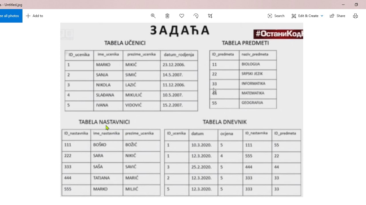 1 Kreiranje tabela u MS Accessu - YouTube