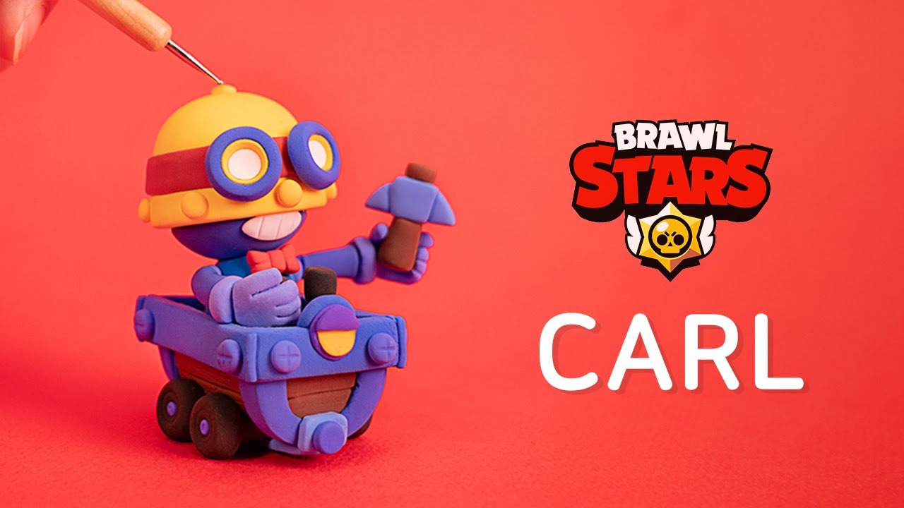 Brawl Stars Clay Art : CARL (Clay Tutorial, 칼) - YouTube