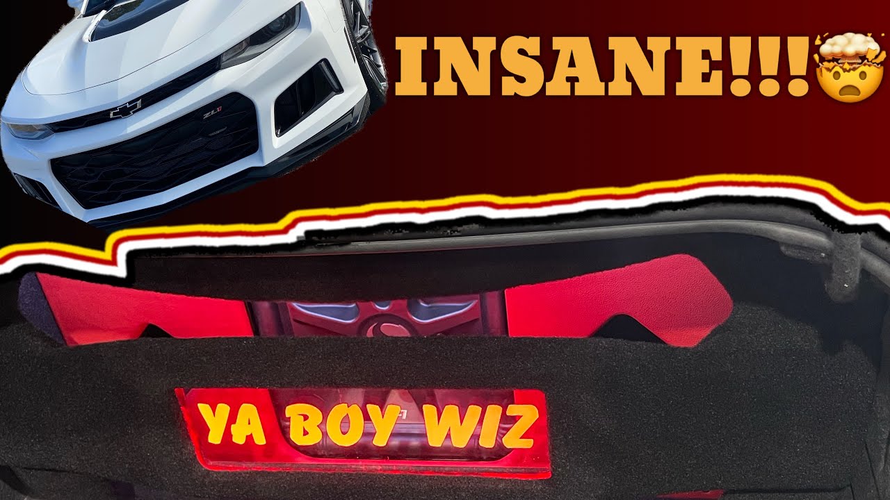INSANE CUSTOM SUBWOOFER BOX BUILD FOR MY 2021 CAMARO ZL1 - YouTube