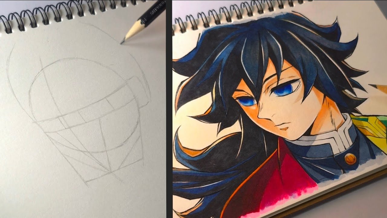 How to Draw Giyu Tomiyoka Step by Step Easy Tutorial! - YouTube