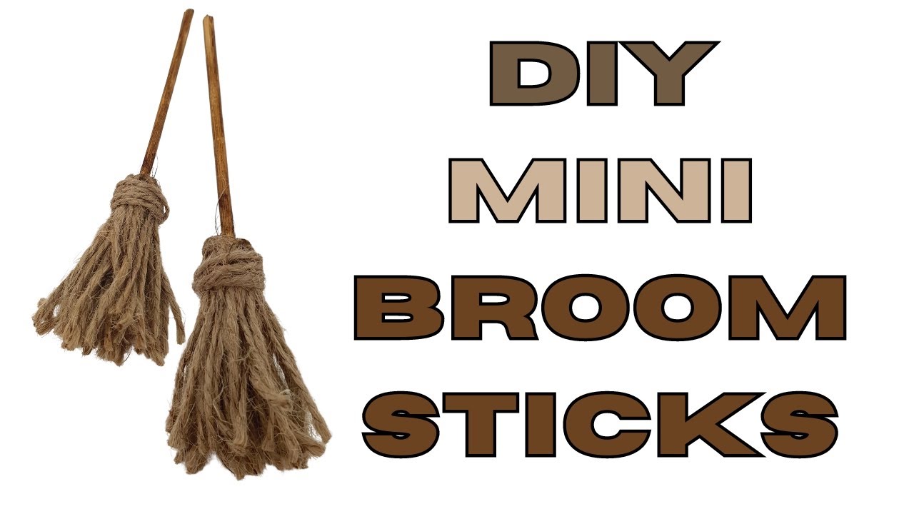 DIY Mini Broom Stick - YouTube
