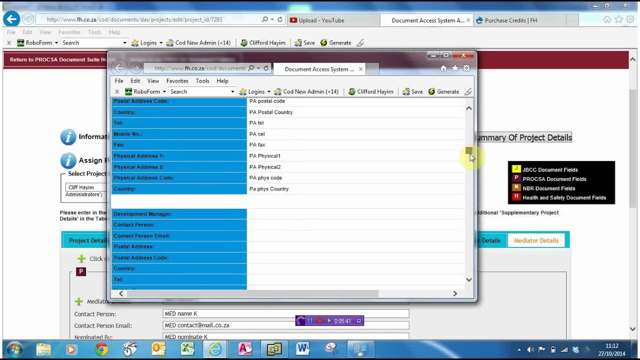 Create New Project Document with Supplementary Details - YouTube