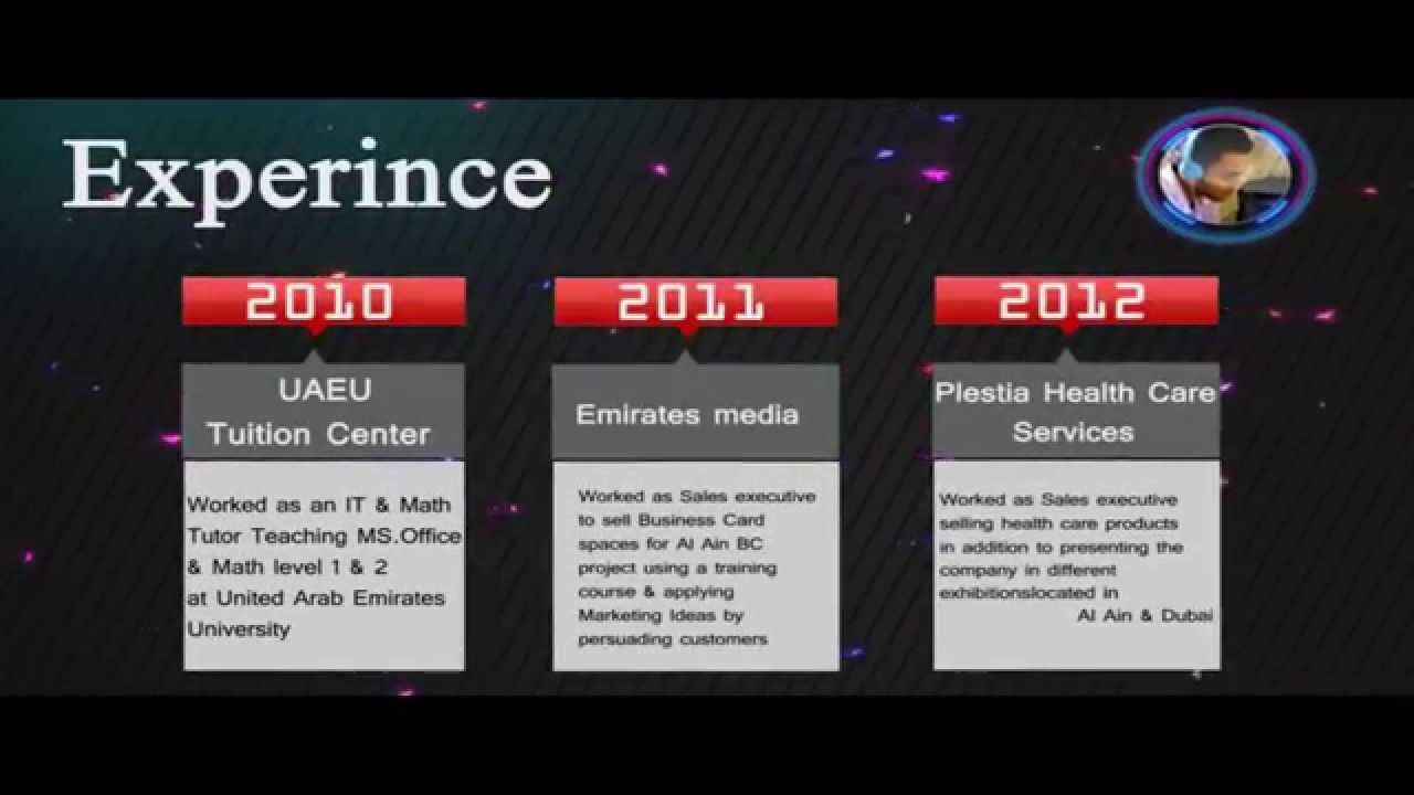 online video resume - CV curriculum vitae - YouTube