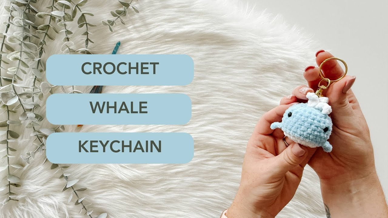 NO SEW Crochet Whale Keychain Tutorial l FREE Crochet Pattern - YouTube