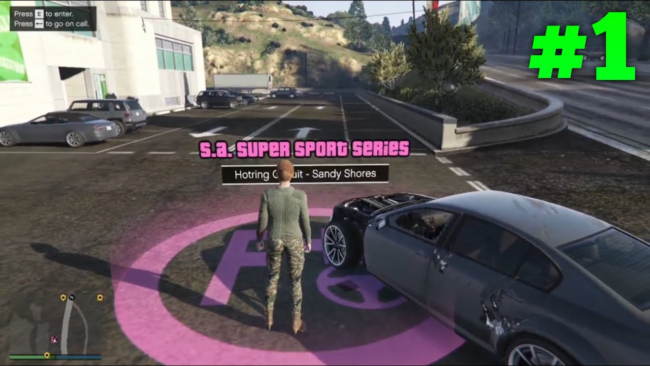 GTV 5 ONLINE 1st GAME PLAY RACING 😅 #gta5 #gtaparkour - YouTube