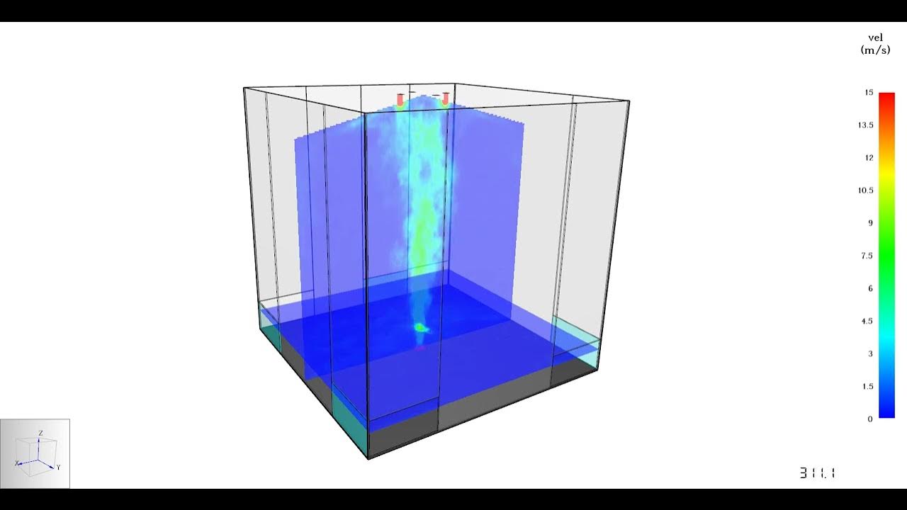 Atrium Smoke Simulation using Fire Dynamic Simulation - PyroSim. - YouTube